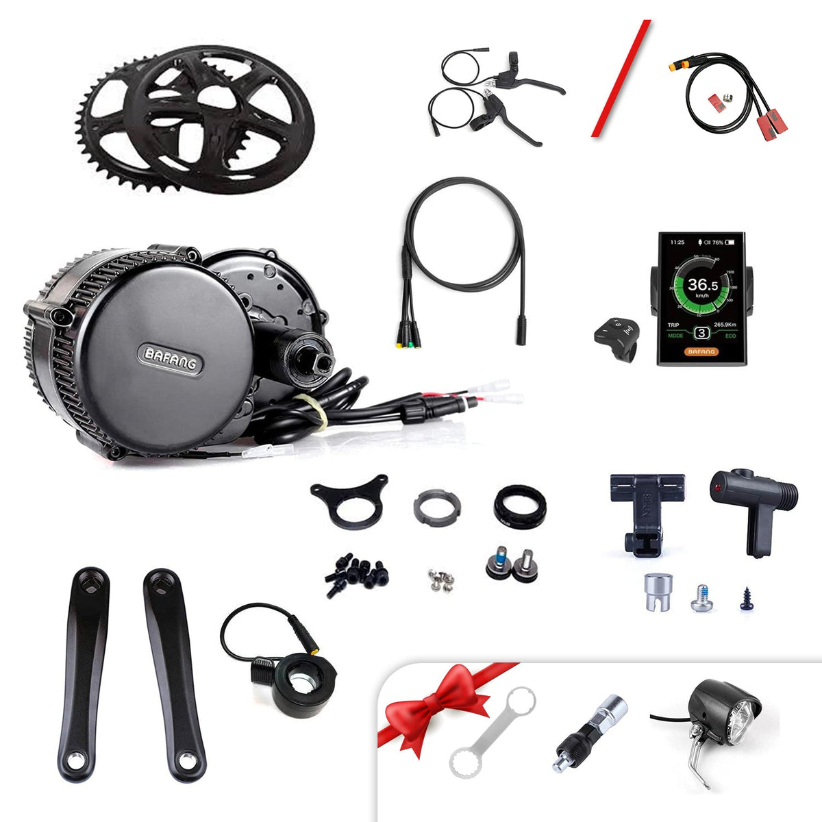 Bafang 52V 750W BBS02B Bafang Mid Drive eBike Conversion Kit 68-73mm ...